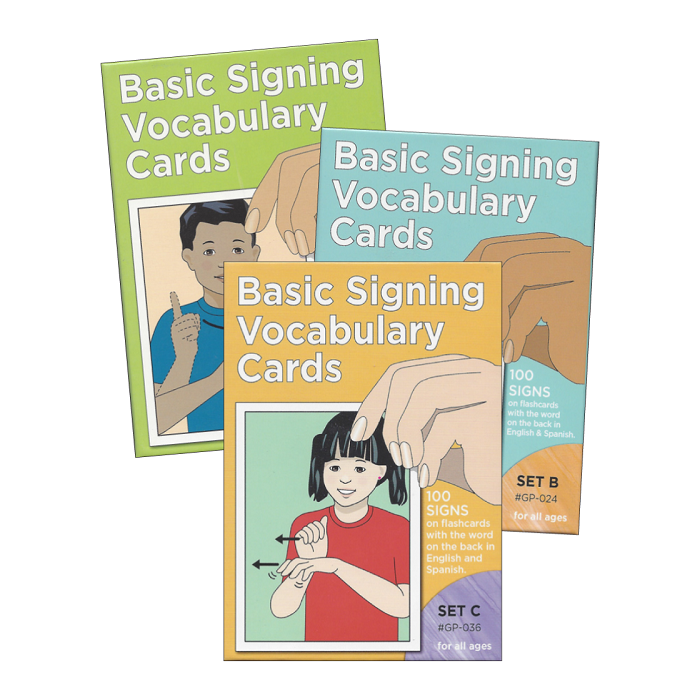 Basic Signing Vocabulary: Sign Language Flash Cards (Complete Set ...