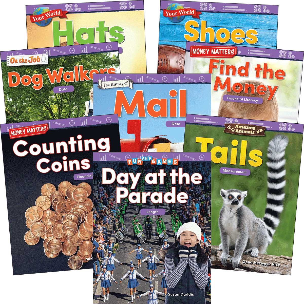 Measurement & Data: Grades K-1 (8-Book Set) – Brainary Books